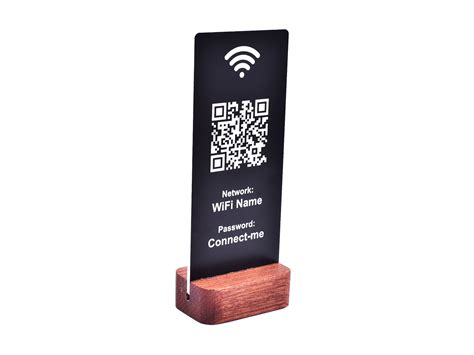 Wifi Network QR Code Internet Scan To Connect Sign Etsy