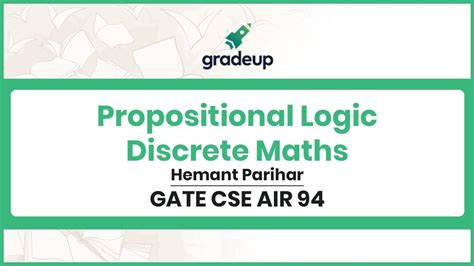 Propositional Logic Gate Questions Discrete Maths Gate Cse 2019 Youtube
