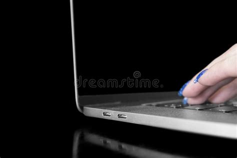 Data Science Digital Technology Concept Computer Science Engineer Programming On Laptop Stock