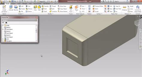 วิธีการสร้างโมเดล3dขวดพลาสติกด้วยโปรแกรม Autodesk Inventor 2012 Graphic Cad Draiwng