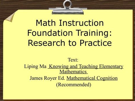 Unit 1 Jcs Math Foundations Ppt