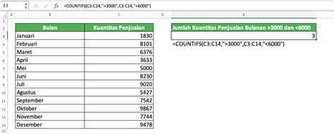 Fungsi Rumus COUNTIF Excel Kegunaan Contoh Dan Cara Menggunakan