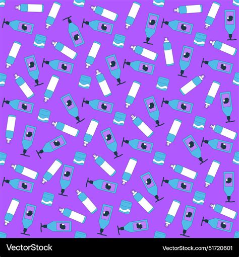 hair cosmetics seamless pattern styling royalty free vector
