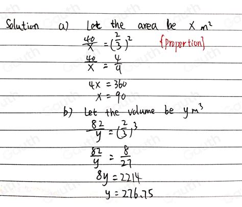 Solved The Similarity Ratio For Two Figures Is Given Below Similarity