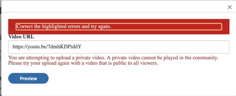 Solved Fixed Cant Embed Unlisted Youtube Videos Adobe Product