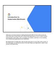 Introduction To Kubernetes Workloads Understanding Kubectl And Course Hero