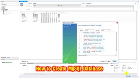 How To Create A MySQL Database And Table Using MySQL Workbench 8 0