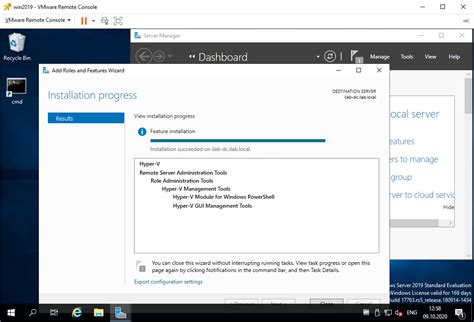 Windows Server 2019 — роль Hyper V Internet