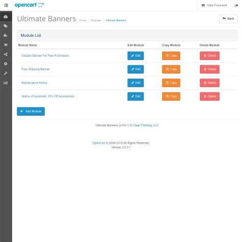 OpenCart Ultimate Banners