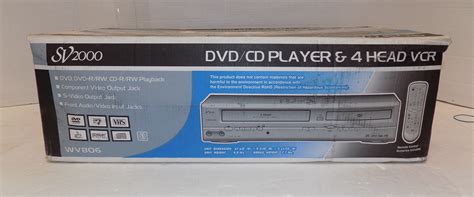 Funai Sv2000 Wv806 Dvd Vcr Vhs Recorder Combo Player With Hdmi Adapter