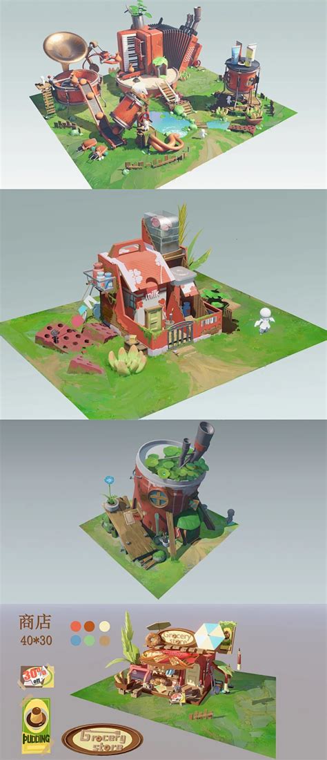 这是我作为主美负责的一个项目《小人国》 花瓣网