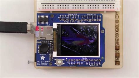 Adafruit TFT Color Display Shield für Arduino mit Joystick und microSD YouTube