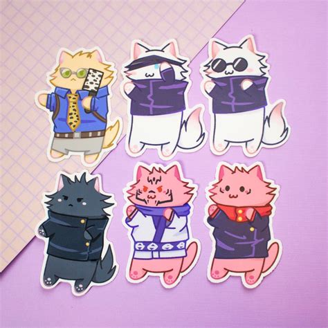 Jjk Cat Stickers Meowroyaleart