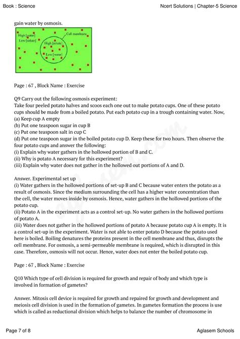 Ncert Solutions Class 9 Science Chapter 5 The Fundamental Unit Of Life