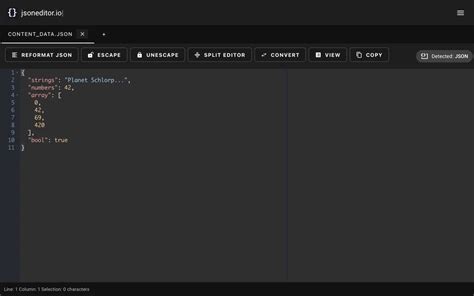 json editor 编辑、查看、格式化和验证json数据 navto ai