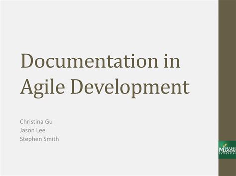 Ppt Documentation In Agile Development Powerpoint Presentation Free