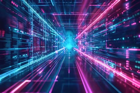 Premium Photo Abstract Futuristic Technology Abstract Background With Lines For Network Big