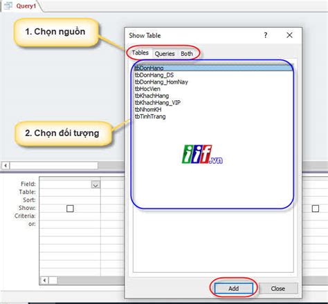 Query Make Table Trong Ms Access Học Lập Trình Cùng Iif