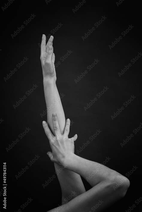 Emotionality And Sensuality Of Gestures Of Female Fingers And Hands Stock Photo Adobe Stock