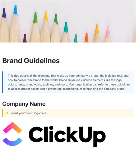 10 Free Brand Guidelines Templates For Marketing Teams Clickup