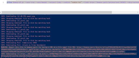 a simple kemono party downloader using python pythonrepo