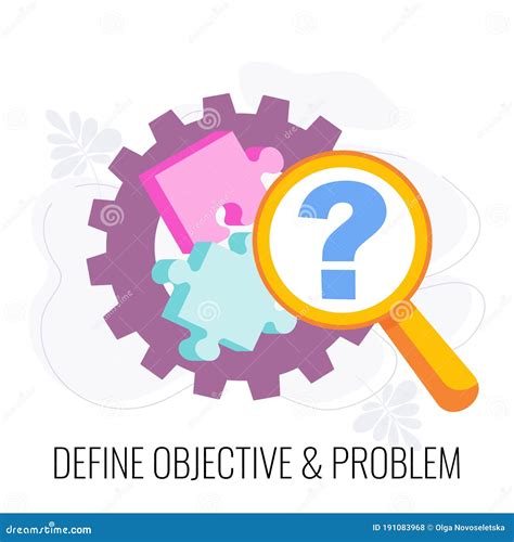 Define The Problem Concept Problem Solving Process Cartoon Vector
