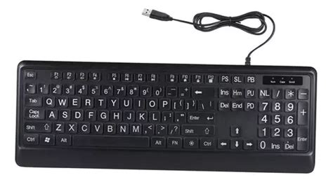 Teclado Em Letras Grandes Teclado Numérico Com Mecânica Parcelamento