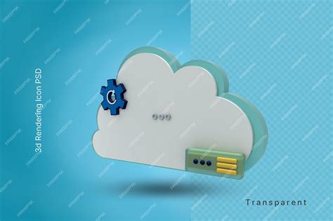 Premium Psd 3d Cloud Server Reconnect Icon