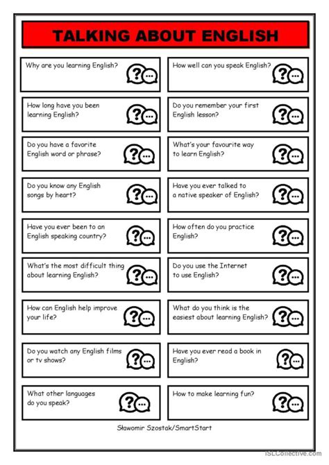 Speaking About English Discussion St… English Esl Worksheets Pdf And Doc