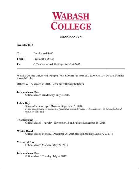 Example Of Lunch Break Memo Ilmira News