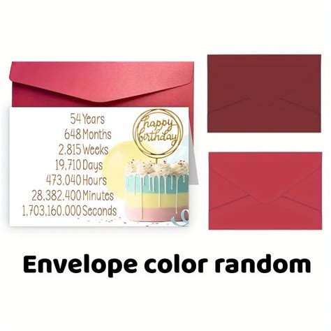 Универсална Забавна Рожден Ден Картичка 4 7x7 Перфектна Temu Bulgaria