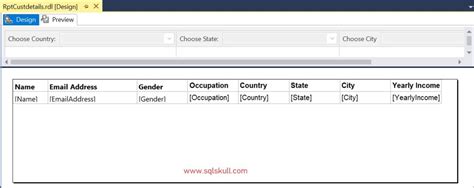Show No Data Found Message When No Row Returned In Ssrs Sql Bi Tutorials