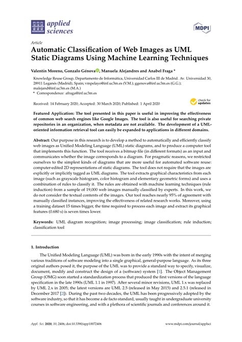 pdf automatic classification of web images as uml static diagrams using machine learning