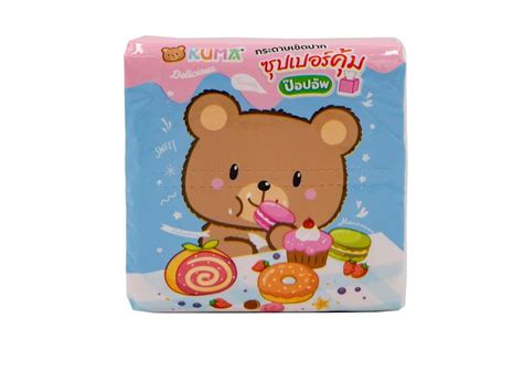 กระดาษทิชชู่ป็อปอัพ หนา 2 ชั้น 210 แผ่น ตราคุมะ Freshket สั่งวัตถุดิบออนไลน์