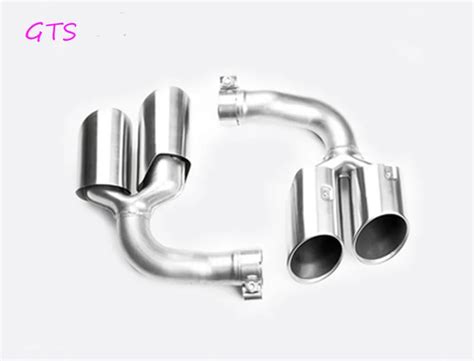 포르쉐 카이엔 자동차 배기 헤더 배기 파이프 머플러 테일 팁 2018 2019 2020머플러 Aliexpress
