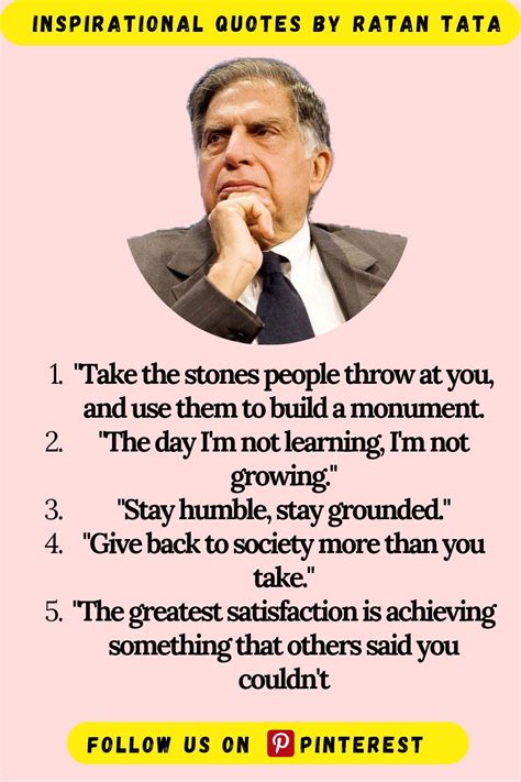 Ratan Tata Motivational Quotes Inspirational Quotes Life Quotes
