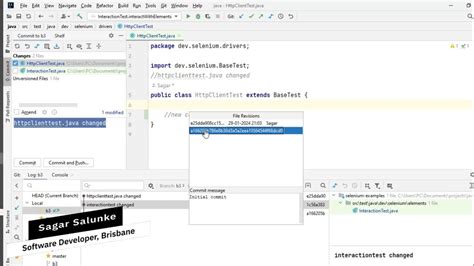 how to compare the local file with specific revision or version in git