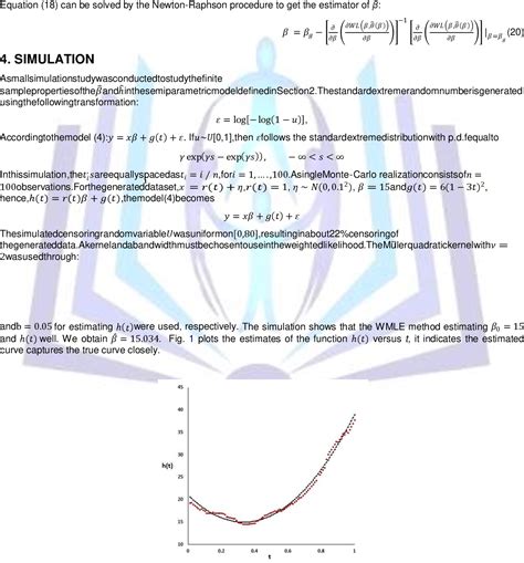 Figure 1 From Weibull Semiparametric Regression Models Under Random Censorship Semantic Scholar