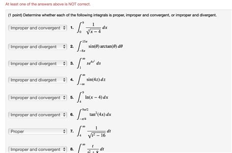 solved determine whether each of the following integrals is