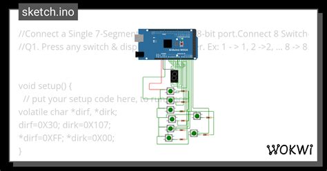7segset7q1 Wokwi Esp32 Stm32 Arduino Simulator