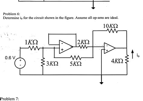 SOLVED Determine io for the circuit shown in the figure Assume all op amps are ideal KÎ