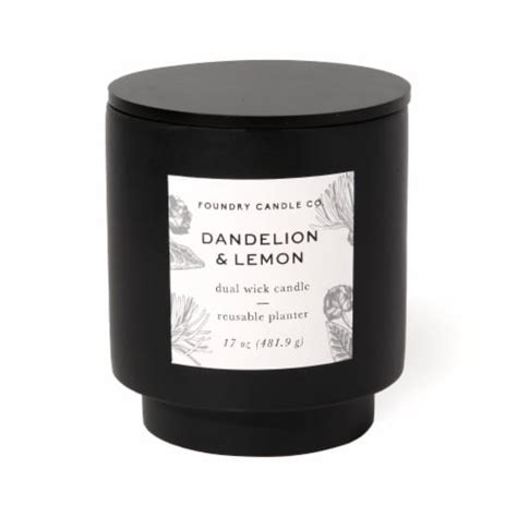 Foundry Candle Co Dandelion And Lemon Scented Jar Candle 17 Oz Kroger