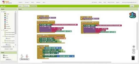 block programming interface mit app inventor download scientific diagram