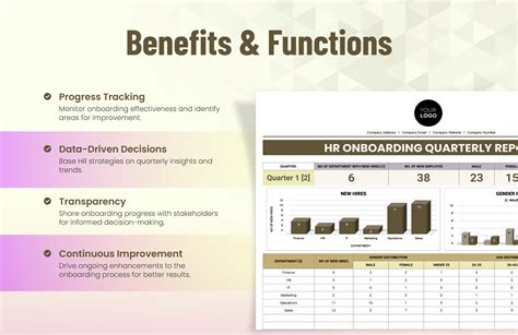 HR Onboarding Quarterly Report Template In Excel Google Sheets Download Template Net
