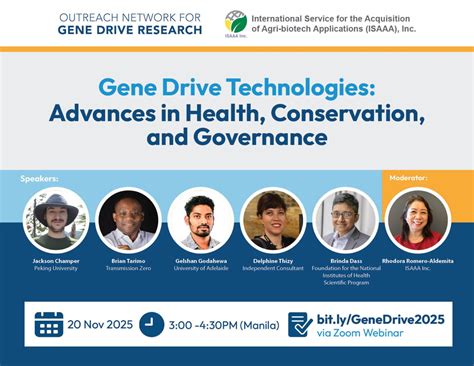 Gene Drive Technologies Advances In Health Conservation And