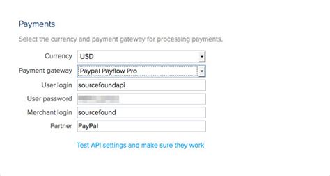 Setting Up Paypal Payflow Pro MembershipWorks