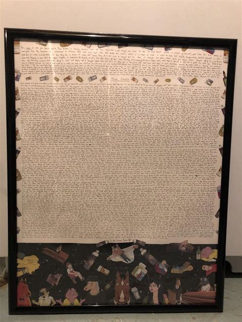 A Handwritten Poster Of Free Churros Monologue For My Girlfriends