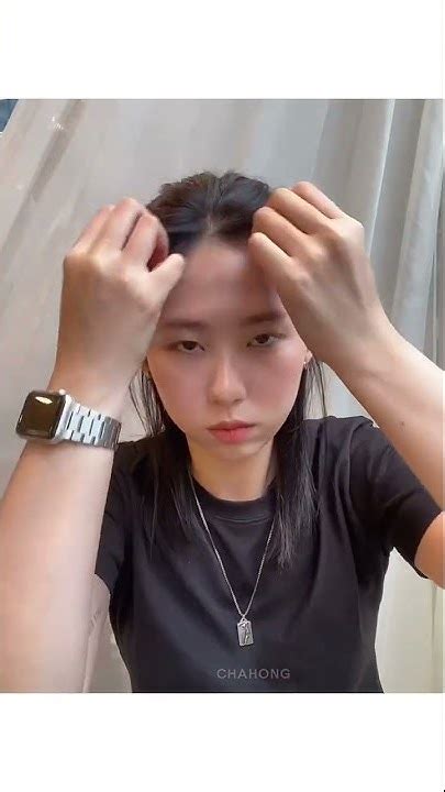 가을에도 트렌디하게 반묶음 머리묶기 가시머리깃털번힙강남미용실차홍룸강남점차홍셀프헤어스타일링머리묶기