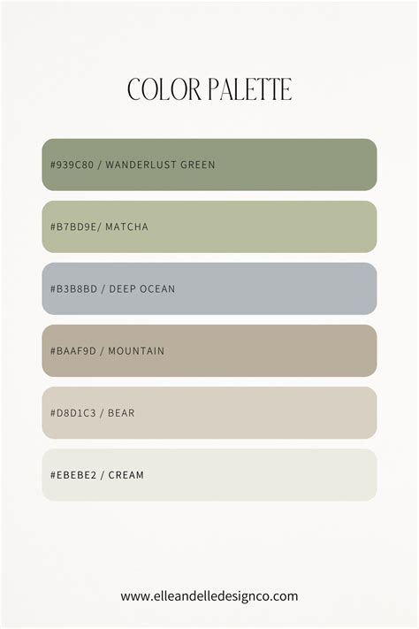 Best Sage Green Color Palettes With Names And Hex Codes Artofit