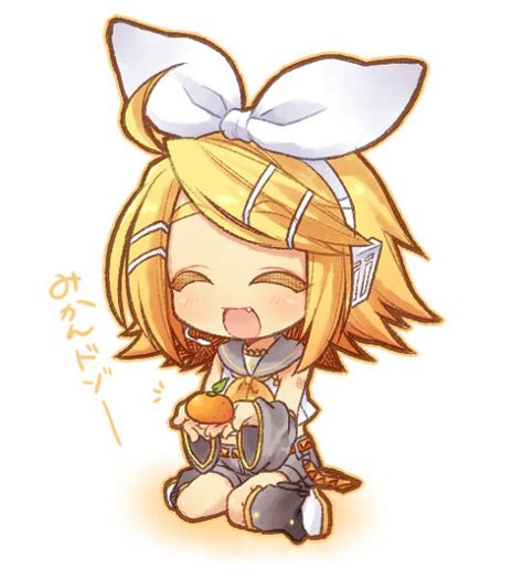 Kagamine Rin Chibi Chibi Cat Chibi Vocaloid Characters